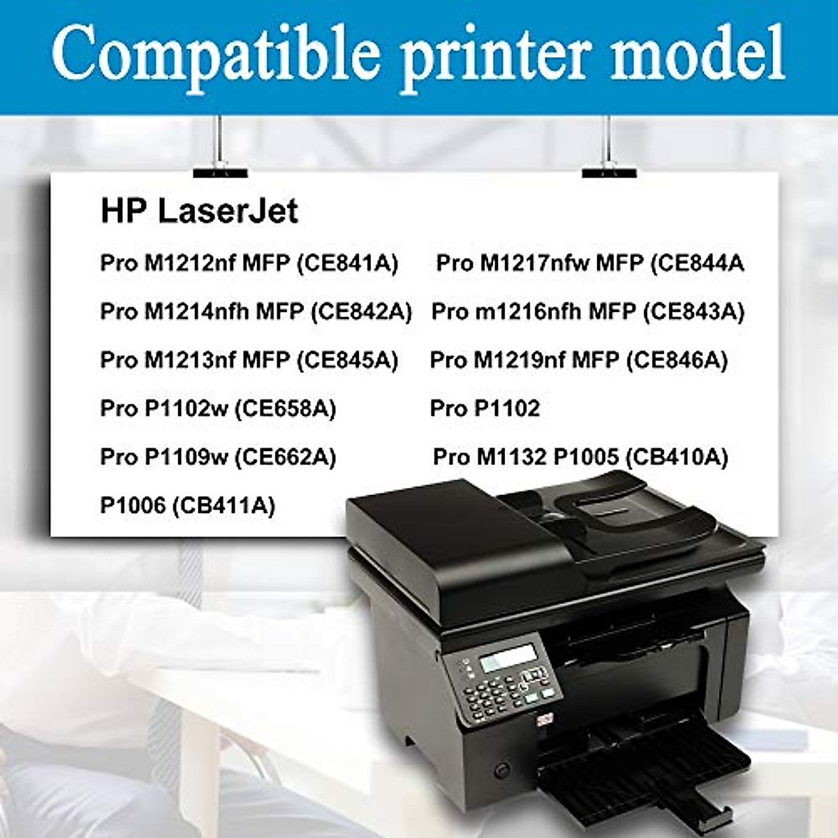 1 Pack Black High Yield Toner Cartridge 85A | CE285A Replacement for HP Pro M1212nf M1217nfw M1214nfh M1216nfh M1213nf M1219nf M1132 MFP P1102w P1102 P1109w P1005 P1006 Printer.