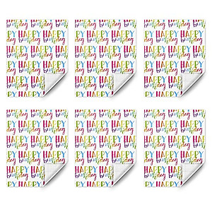 Happy Birthday Wrapping Paper For Kids Girls Boys Women Men, Gradient Rainbow Color Birthday Gift Wrap Paper, Wrapping Paper Birthday 6 Sheets Folded Flat 20x28 inches per sheet