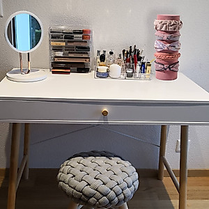 Justsoso Headband Holder Organizer, Soft Velvet Tower Hairband Stand Display, Vertical Hair Hoop Accessories Jewelry Storage for Women Girls (Peach Velvet)