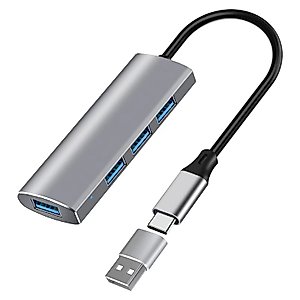 BaseNew USB C to USB Hub,USB C Male to USB Female Hub,USB Female 3.0 Hub Adapter,USB to USBC-C Adapter,USB C Female to USB Male Adapter for MacBook Pro,iPad,iMac,Samsung Galaxy,Cellphone and Tablet