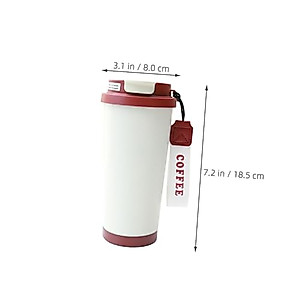 Mikinona Sulated Stainless Steel Travel Mug Straw Lid Hot Cold Beverage Tumbler for Men Women Portable Insulated Cup for Car Office Sports Camping