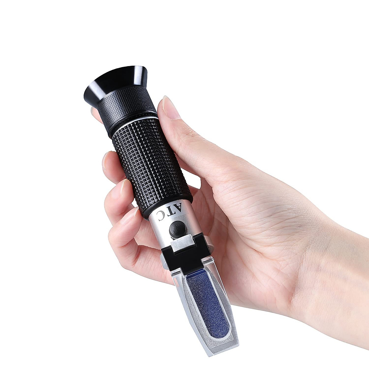 Brix Meter Refractometer 0~32%, LEERCHUANG Handheld Brix Refractometer Sugar Content Test, High Accurate Brix Measurement with ATC for Fruit Beverages & Juice