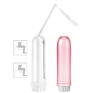 Portable Bidet-Electric Portable Travel Bidet Toilet Sprayer for Women Personal Hygiene Cleaning Soothing Postpartum Care, Perineal, Hemmoroid Treatment Outdoor Camping Pink