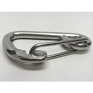 Marine Boat SS316 Rigging Secure Safety Spring SNAP Hook with Eye 5"X3"