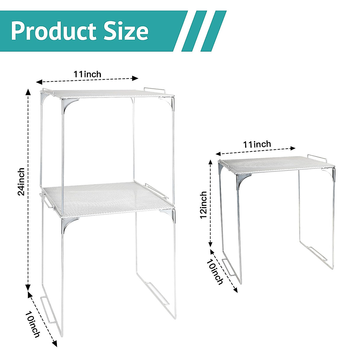 AUECOOME Locker shelfs Tall Shelf Metal Locker Shelves Organizer Locker Shelf for School Locker Accessories Suitable for School, Office, and Home use (1, Grey)