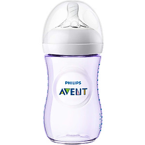 Philips Avent Natural Baby Bottle Purple Gift Set, SCD113/23