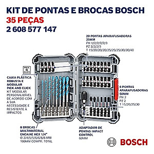 Bosch Professional 8-piece Impact Control HSS Twist Drill Bit Set (Pick and Click, HEX-9, Accessories for Impact Drivers)