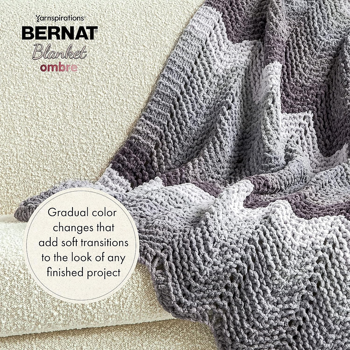 Bernat Blanket Yarn, Navy Ombre