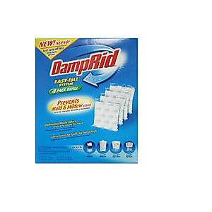 DampRid FG92 Moisture Absorber Easy-Fill System Refill, 4-10.5-Ounce Packets 2 pack