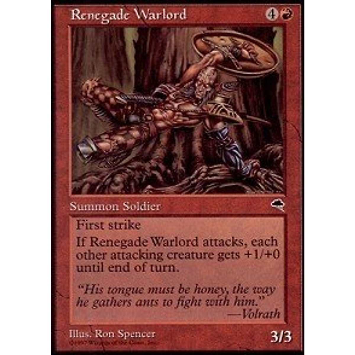 Magic: the Gathering - Renegade Warlord - Tempest
