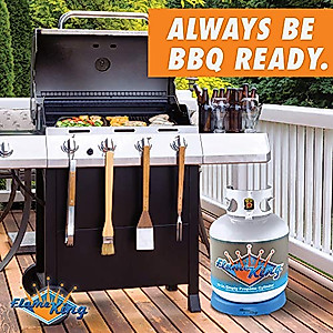 Flame King Smart Wireless Propane Tank Scale - Bluetooth Gas Gauge with App Connectivity for BBQ and Grills Monitors Multiple Propane Cylinders - 20/30/40 lb Tanks
