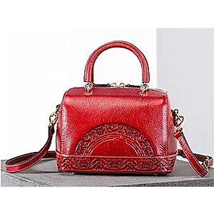 DANN Women's Handbag Vintage Bag Women's Messenger Bag Embossed Handbag