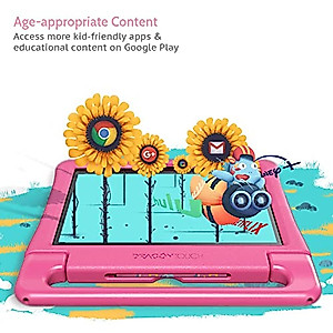 Dragon Touch KidzPad Y88X 10 Kids Tablets, 32GB, 10 inch Android Tablet, Tablet for Children, Parent Control, Preinstalled Kidoz with Shockproof Case, Straps and Stylus, 5G WiFi