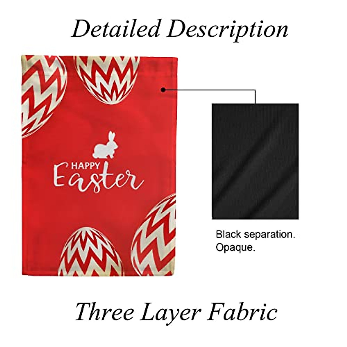 My Little Nest Seasonal Garden Flag Happy Easter Eggs Vertical Garden Flags Double Sided for Home Farmhouse Yard Holiday Flag Outdoor Decoration Banner 12"x18"