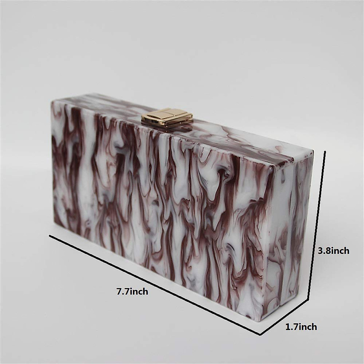 Trendy Wedding Bag Fashion Women Handbag Red Ink Acrylic Luxury Party Prom Evening Bag Woman Box Clutch Purse