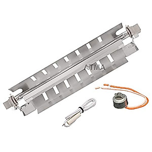 WR51X10055 Refrigerator Defrost Heater WR50X10068 Defrost Thermostat and WR55X10025 Temperature Sensor Kit Compatible with GE Hotpoint Refrigerator Replaces WR51X10030 AP3183311