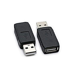 rgzhihuifz 2 Pack USB 2.0 AF/AM Adapter Type A Female to USB A Male Adapter Connector Converter Plug