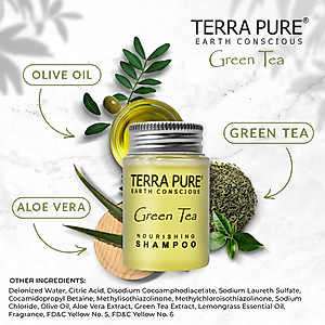 Terra Pure Shampoo, Travel Size Hotel Amenities, 1 oz. (Case of 300)