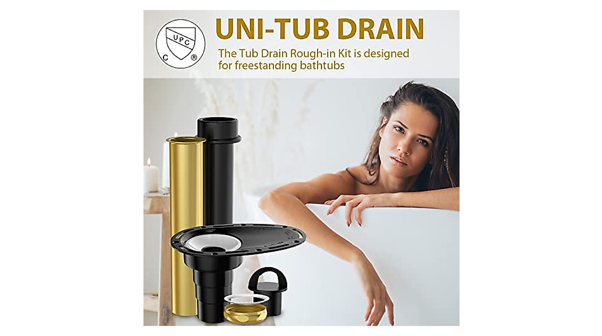 Hypergiant Freestanding Bathtub Drain Kit - Leak-Free & Durable