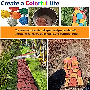 Avalution Reusable Concrete Mold 17"x17"x1.6" Walker Maker Courtyard Stepping Stone Molds Lawn Garden DIY Paving Mold(Irregular)