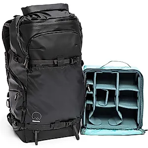 Shimoda Action X50 Water Resistant Camera Backpack Starter Kit - Fits DSLR, Mirrorless Cameras, Batteries & Lenses - Medium DSLR Core Unit Modular Camera Insert Included - Black