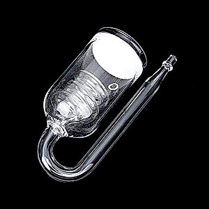 Yagote CO2 Diffuser, 3 Spiro Glass CO2 Diffuser, Glass Reactor for Aquarium Plants, Suitable for Tanks 15-50 Gal/60Liter - 200Liter (CO2 Diffuser-Spiral)