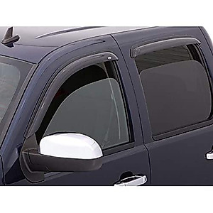 Auto Ventshade [AVS] Original Ventvisor / Rain Guards | Outside Mount, Smoke Color, 4 pc | 94522 | Fits 1999 - 2016 Ford F-250/F-350 Super Duty SuperCab