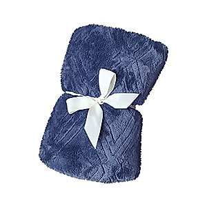 TUNKENCE Warm Soft Blankets Cotton Oversized Throw Blanket for Couch Adults Fleece Blanket Super Soft Cozy Throw Blanket for Couch, Sofa, Bed Suitable for All Seasons,