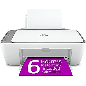 HP DeskJet 27 55e Inkjet All-in-One Color Printer I Print Copy Scan I Wireless & Mobile Printing I USB Connectivity I Up to 5.5 ppm I Up to 4800 x 1200 dpi + Printer Cable