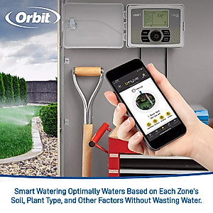 Orbit 57946 B-hyve Smart 6-Zone Indoor/Outdoor Sprinkler Controller, Compatible with Alexa, 6 Station