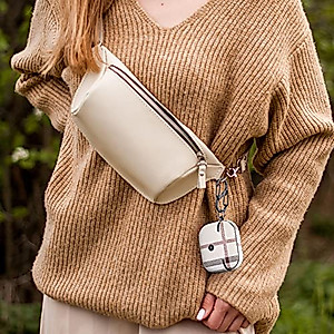 AirPods 3rd Generation Case ， Leather AirPods 3rd Case for Apple AirPods 3rd，AirPods 3 Luxury case, with Wrist Strap and Keychain, for Apple AirPods 3rd Generation 2021,(Eco-Friendly Leather)