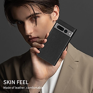 Neiye for Google Pixel 7 Pro Wallet Case with [RFID Blocking] Card Slot Stand Strong Magnetic Flip Fold Leather Protective Phone Case for Google Pixel 7 Pro Case Wallet(6.7 inch-Black)