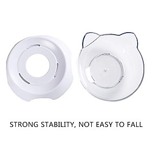 MILIFUN Cat Bowl, Anti Spill Tilted Cat Food Bowls, Whisker Fatigue Elevated Cat Bowls, Set for Cat and Puppy, Cat Bowl Holds About 1 Cup of Pet Food