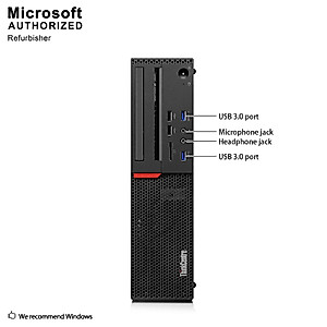 Lenovo ThinkCentre M800 Small Form Factor PC, Intel Quad Core i5 6400 up to 3.3GHz, 16G DDR4, 240G SSD + 2T HDD, WiFi, BT 4.0, Win 10 Pro 64-Multi-Language Support English/Spanish/French (Renewed)
