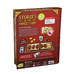 Peaceable Kingdom Stories of The Three Coins – Cooperative Storytelling Game – Use Teamwork to Win! – Great for Families with Kids Ages 6 & up – Fun Classroom Game