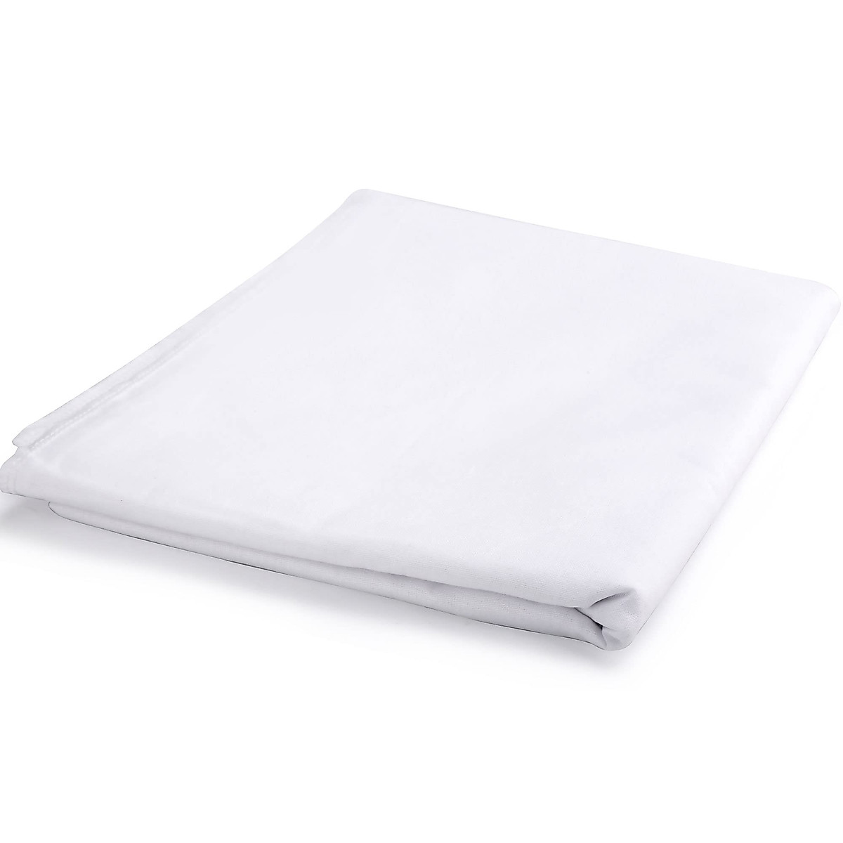 Muslin Fabric Cotton Cloth 59 Inch Wide by Yard (2 Yards,White Thin)