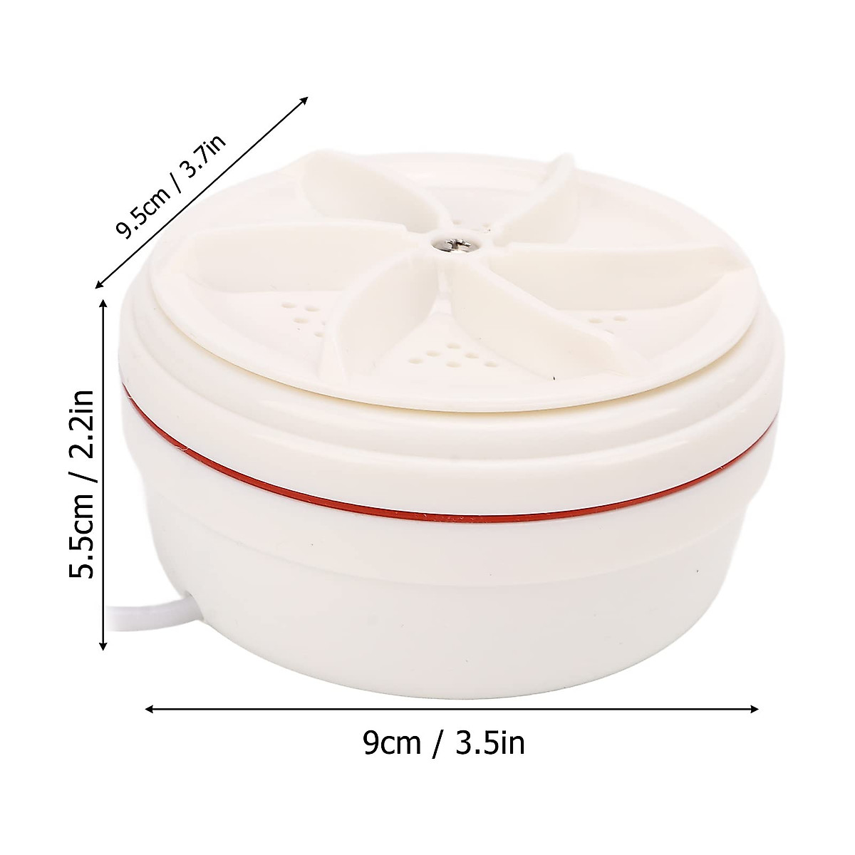 ciciglow Mini Washing Machine, Portable Ultrasonic Washing Machine with Multiple Suction Cup Base,18W, for Rags Towels Underwear Socks