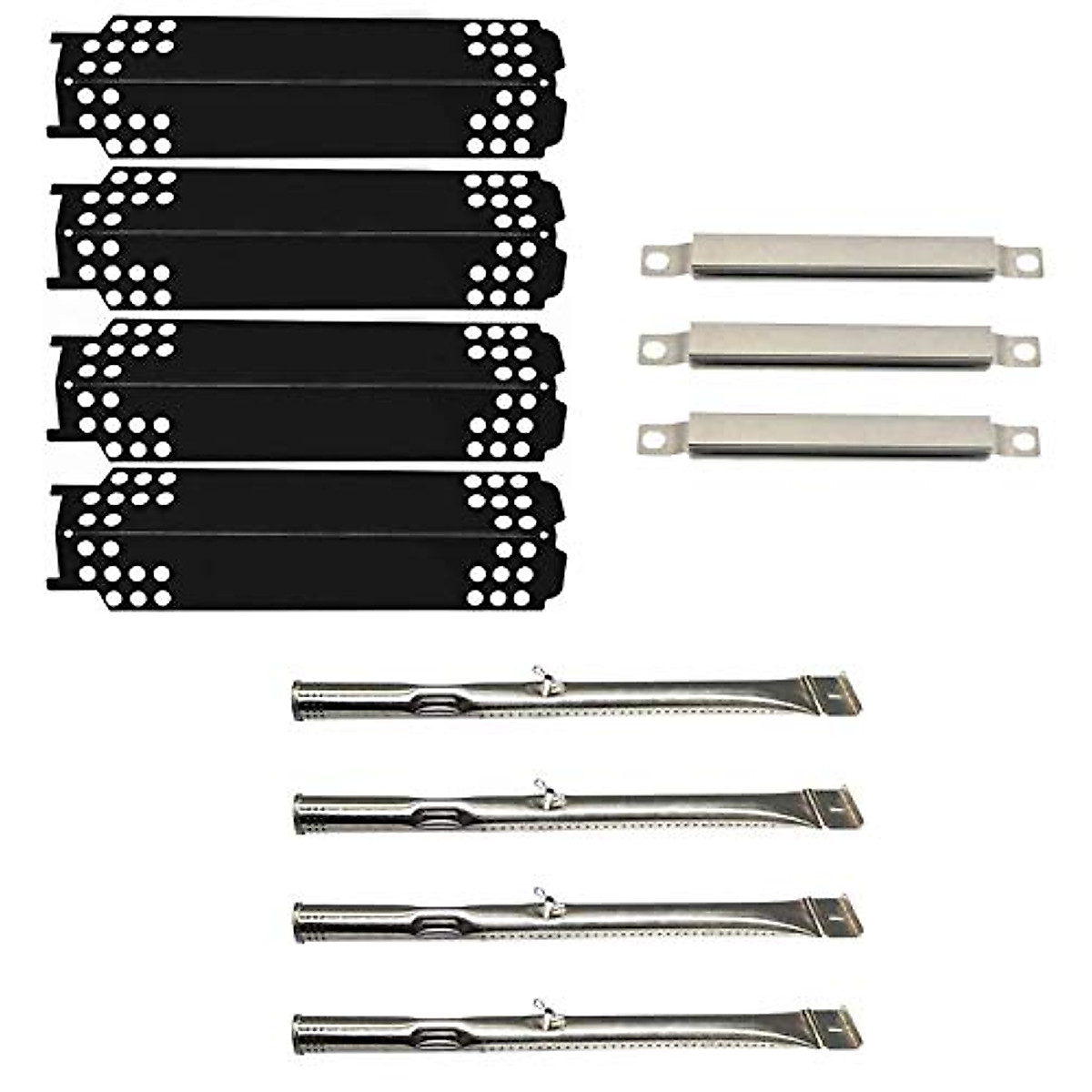 Hongso Repair Kit Replacement for Charbroil 463436213, 463436214, 463436215, 463234413, 467300115, Thermos 466360113, Heat Plates G432-0096-W1, Grill Pipe Burner Tubes G432-Y700-W1, Crossover Tubes