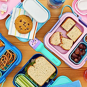 ZOKU Kids Pocket Utensil Set, Unicorn - Stainless Steel Fork, Knife, and Spoon in Case - Portable Design for Travel, School, Picnics, Camping and Outdoor Home Use