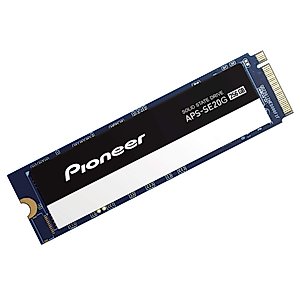 Pioneer 256GB NVMe SSD PCIe M.2 2280 Gen 3x4 TLC Internal High Speed Read/Write up to 3100/1000MB/s Solid State Drive, 300 TBW, PC Laptop Compatible (APS-SE20G-256)