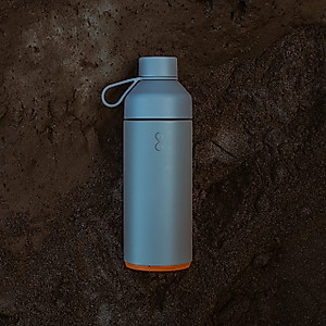 Ocean Bottle - Recycled Stainless Steel Drinks Reusable Water Bottle - Eco-Friendly & Reusable - Rock Grey - 34 oz