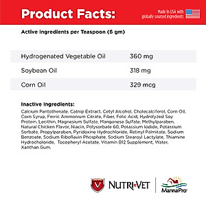 Nutri-Vet Feline Natural Oil Hairball Paw-Gel Chicken Flavor 3oz - Pack of 2