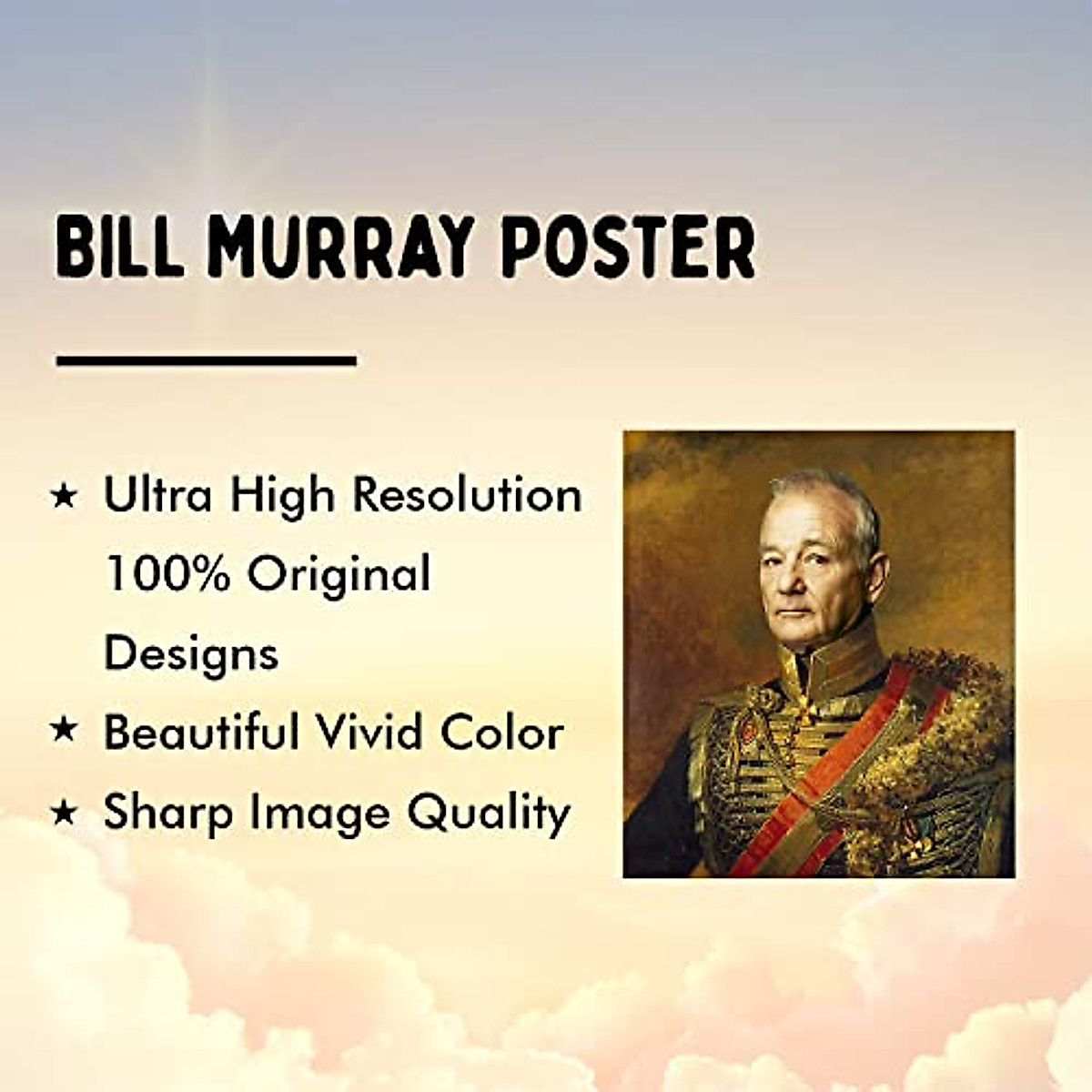 Murray Poster - Funny Celebrity Art - Faux Oil Painting Print - Novelty Pop Culture Artwork Gift9