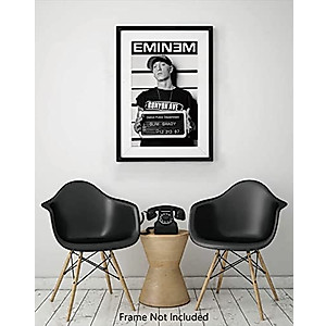 FatCat Wall Graphics Eminem (Mugshot) Poster Frameless Gift 12 x 18 inch(30cm x 46cm)-S-193…