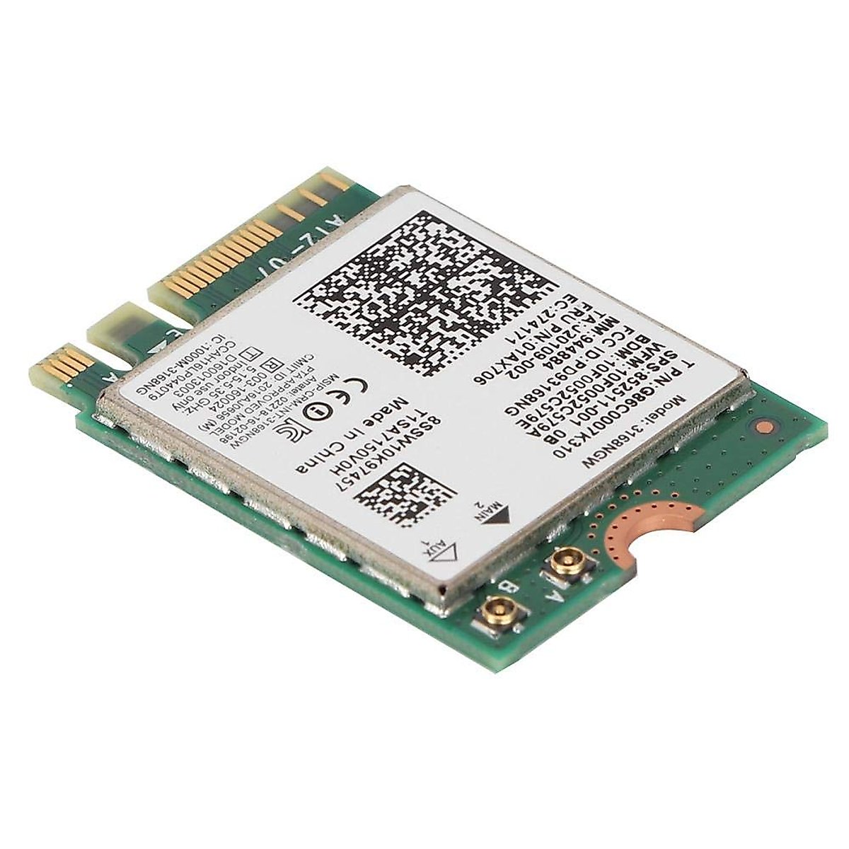 Network Card, Wi-Fi Network Adapter Card for Intel Internet 3168NGW Wireless-AC Dual Band WiFi Network Card with Bluetooth 4.2