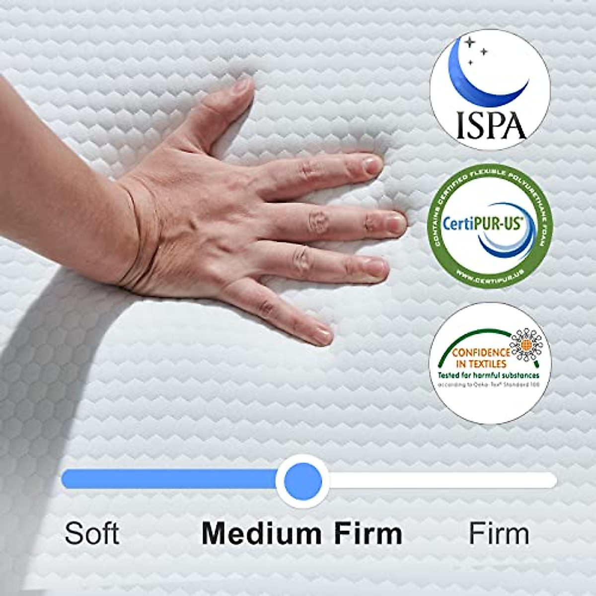 S SECRETLAND Folding Mattress, 6 inch Tri-fold Memory Foam Mattress Topper with Washable Cover, Foldable Mattress Topper for Camping, Guest - Queen Size, 78" x 58" x 6"
