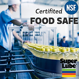 Super Lube Synthetic Gear Oil Hydraulic Grade (Translucent Amber, ISO 150-1qt Bottle) | NSF Certified Food Grade & Clean | Heavy Film Lubricates & Cushions