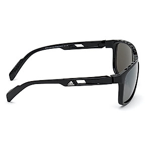 Sunglasses Adidas Sport SP 0014 01D Shiny Black/Smoke Polarized Lenses
