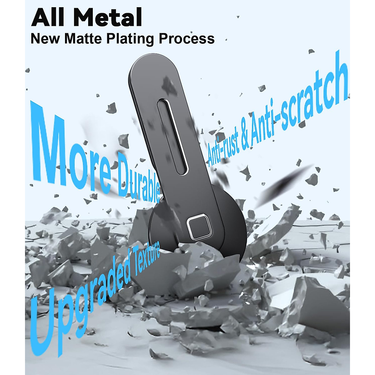 CloudValley Magnetic Phone Holder for Laptop Designed for iPhone 14 / 13 / 12 Series MagSafe, Adjustable Phone Monitor Side Mount, Slim Portable Foldable Computer Expansion Bracket (Black)