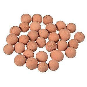 MECCANIXITY Clay Pebbles 9-10mm 0.22 lbs Pink Gardening Potted Balls for Hydroponic Growing, Vases Supplies, Bonsai Decor